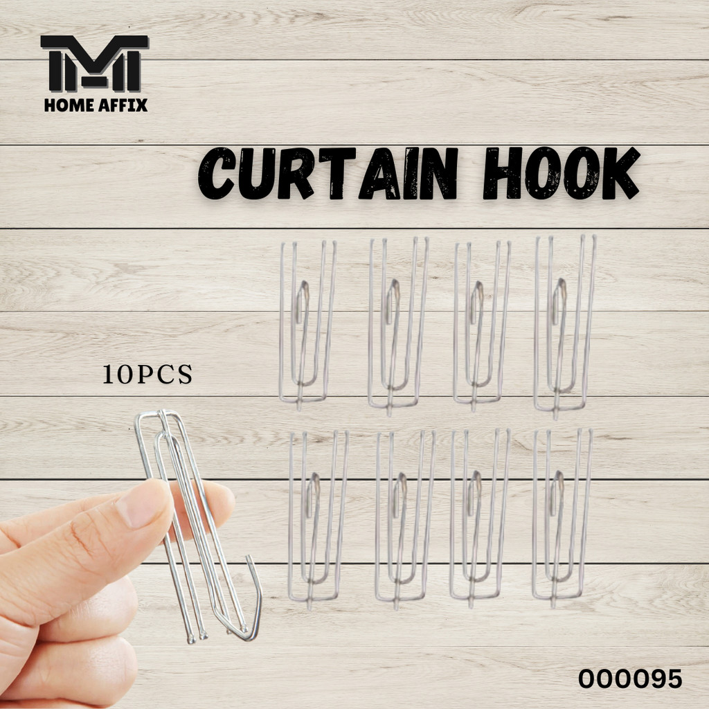 Curtain Hook / Cangkuk Langsir (10pcs / Pack) | Shopee Malaysia