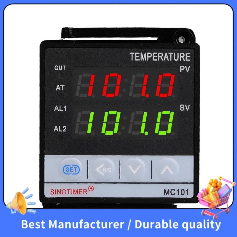 【NEW】SINOTIMER MC101 Digital Display PID Temperature Controller Celsius/Fahrenheit Modes Sensor ...