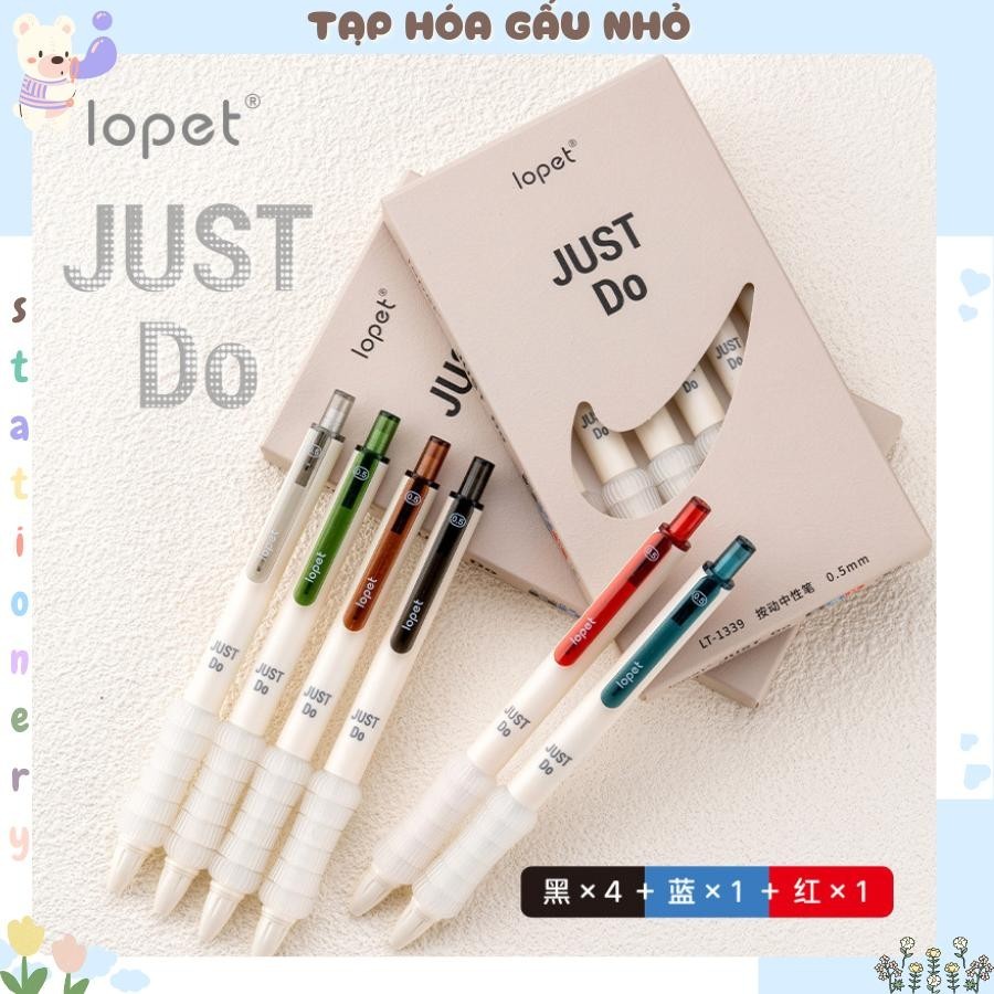 LOPET JUST DO LT-1339 gel pen with black, blue, red ink 0.5mm, genuine ...