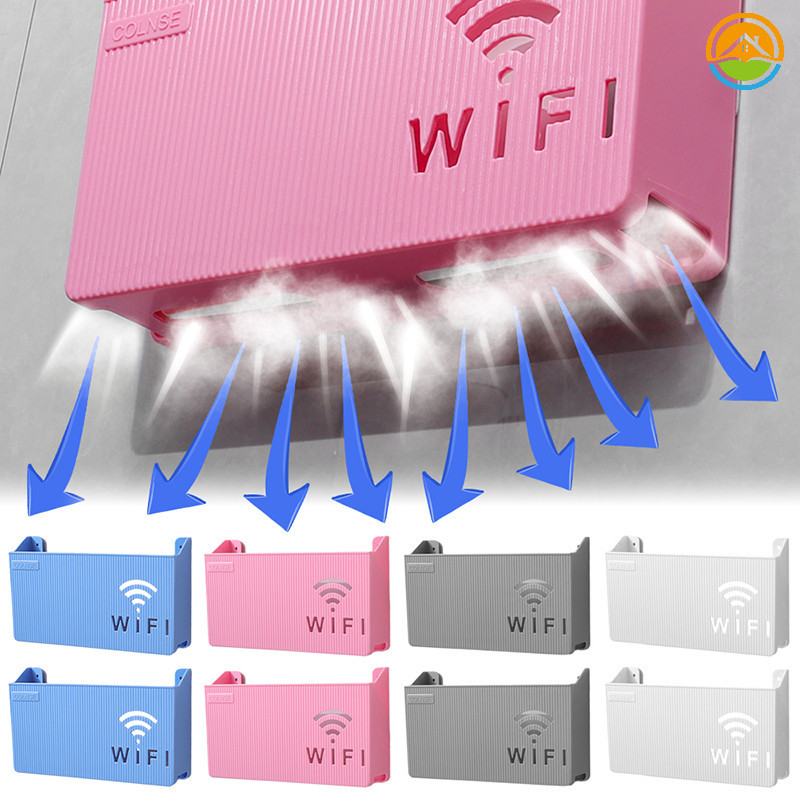 1Pc WiFi Router Storage Rack/Multi-Function Bottom Cooling Punch Free ...