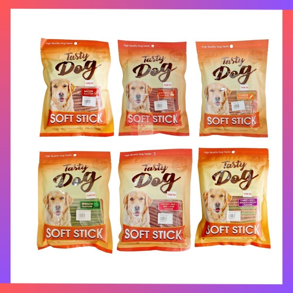 PET8 Tasty Dog Soft Stick Dog Snack/ Dog Treats 狗狗零食肉条 450g | Shopee ...