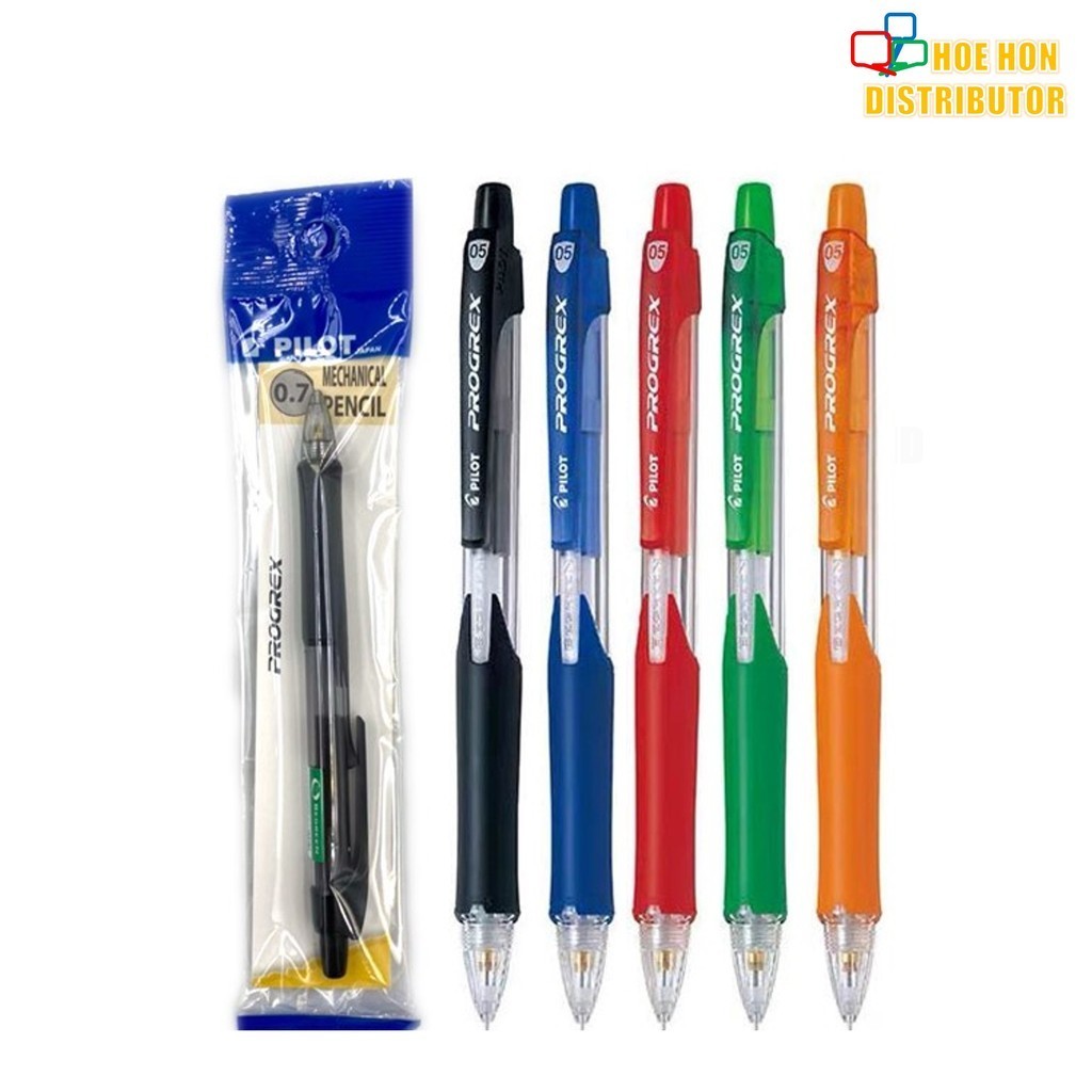 Pilot Progrex Mechanical Pencil / Pensil Tekan Mekanikal 0.5mm 0.7mm ...