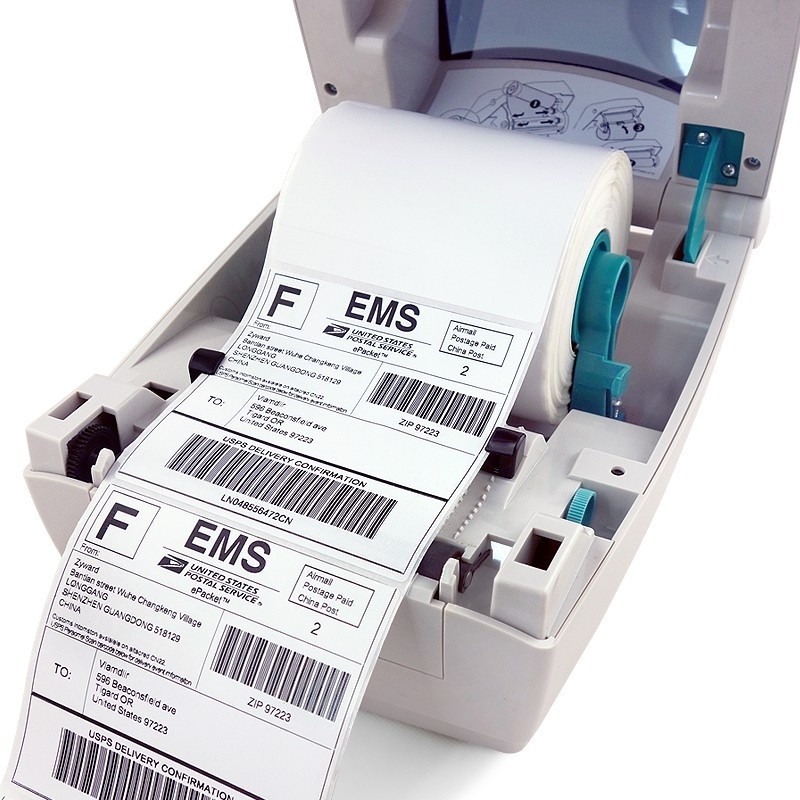 Thermal Label Printing Sticker Paper Roll 100mm x 150mm 350 Pieces Per ...