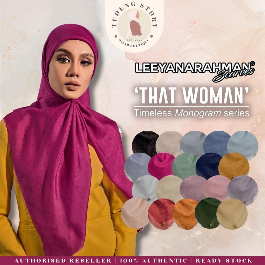 [ LR THAT WOMEN ] Timeless Monogram Series Tudung Bawal by ...