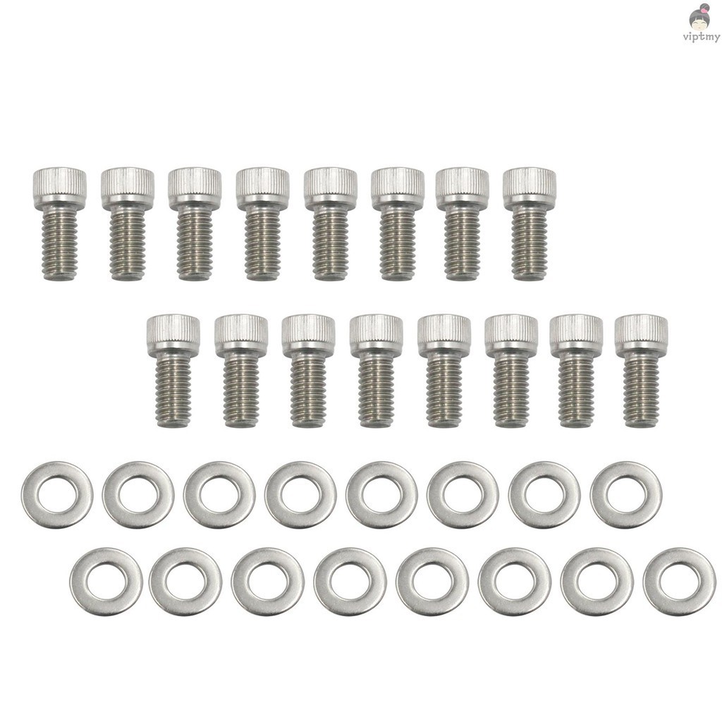 SBF HEADER BOLTS STAINLESS STEEL KIT SMALL BLOCK Replacement for FORD ...