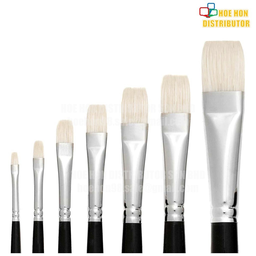 Student Drawing Brush Chisel Flat All Size Multipurpose Painting Water ...