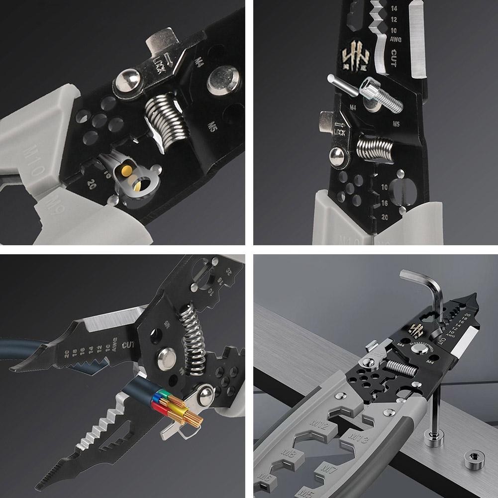 Multifunctional Wire Stripper 28-In-1 Powerful Electrician Wire ...