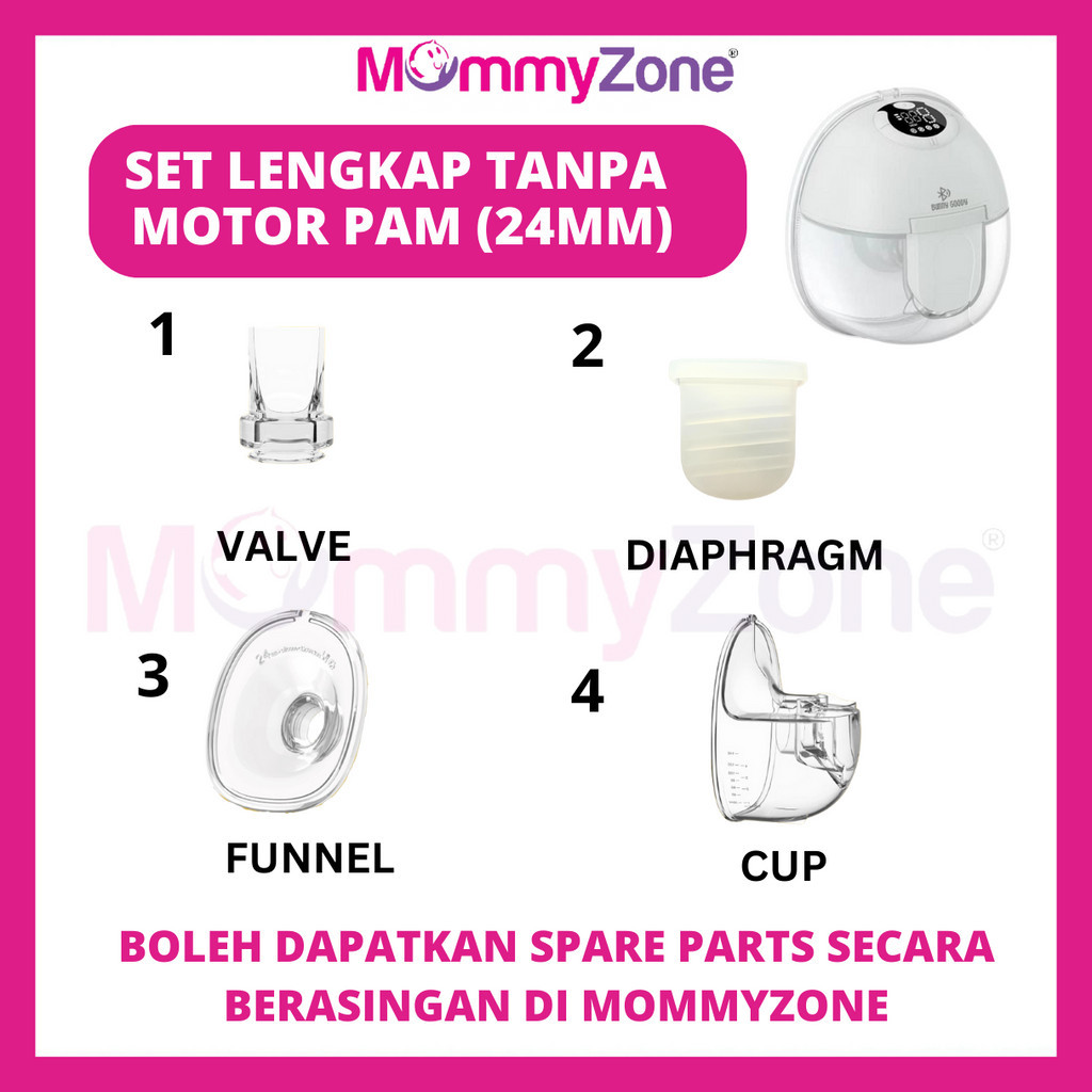 GOODY S32 / S32 PB - COMPLETE SET / SET LENGKAP TANPA MOTOR BREAST PUMP 24MM 27MM | Shopee Malaysia