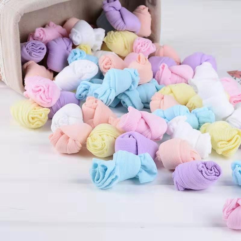 ((Ready Stock) (Random Color) 1 Pair Children Candy Color Socks Super ...