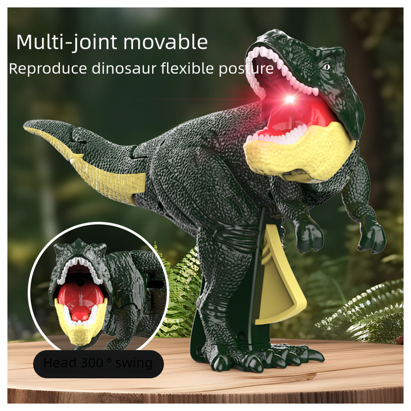 Tyrannosaurus Rex Chew Toys Dinosaur Grabber Toys Press Shake Head ...