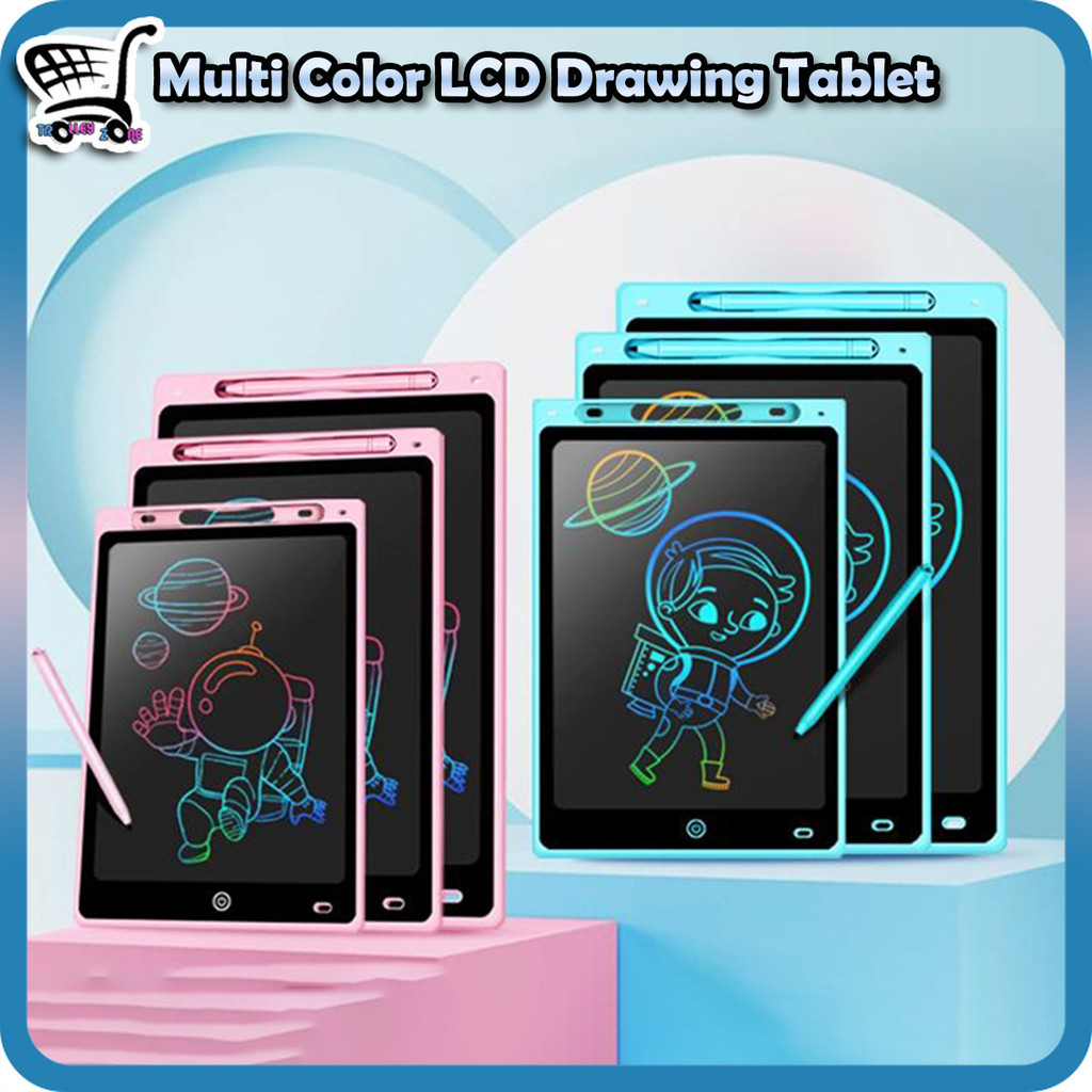 8" & 12" Colorful LCD Drawing Board Painting Board Drawing Tablet Kids ...