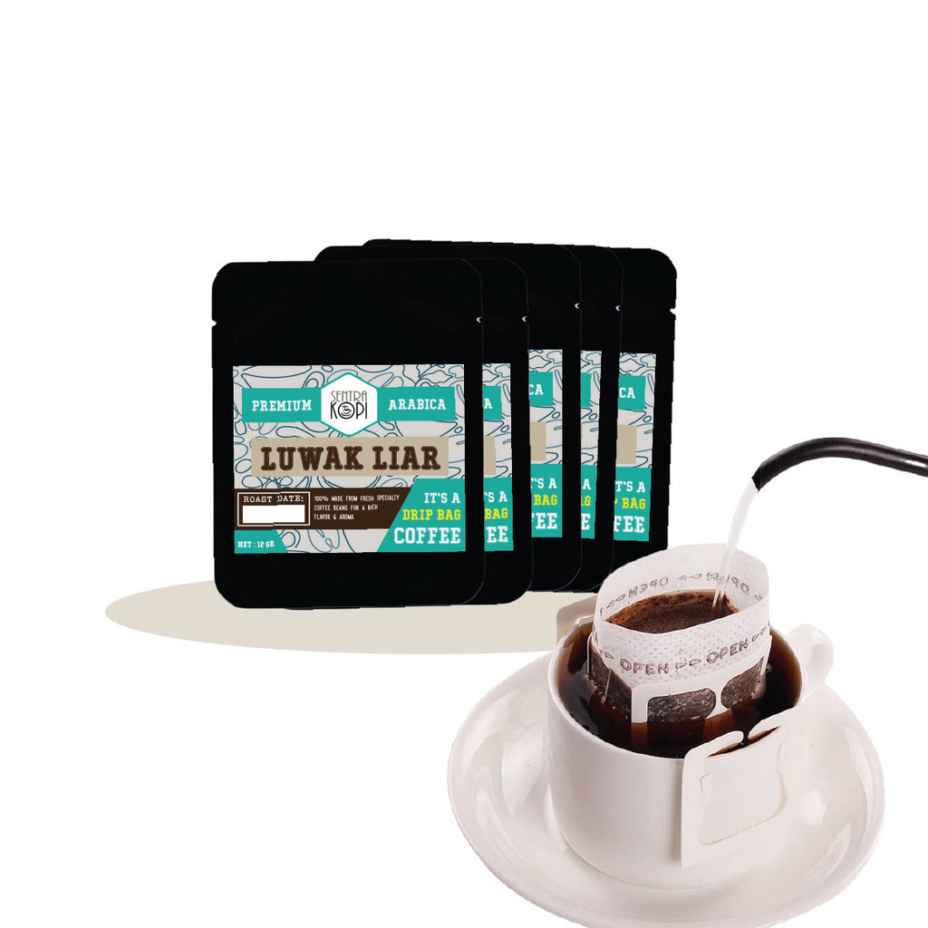 Kopi Drip Bag Arabica Luwak Liar Gayo 12gr - Contents 5 And Unit ...