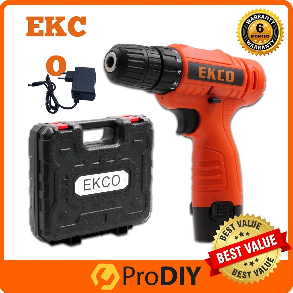 EKCO-11Li / KUOKI Cordless Drill Screwdriver Screw Driver 12V With 1 ...