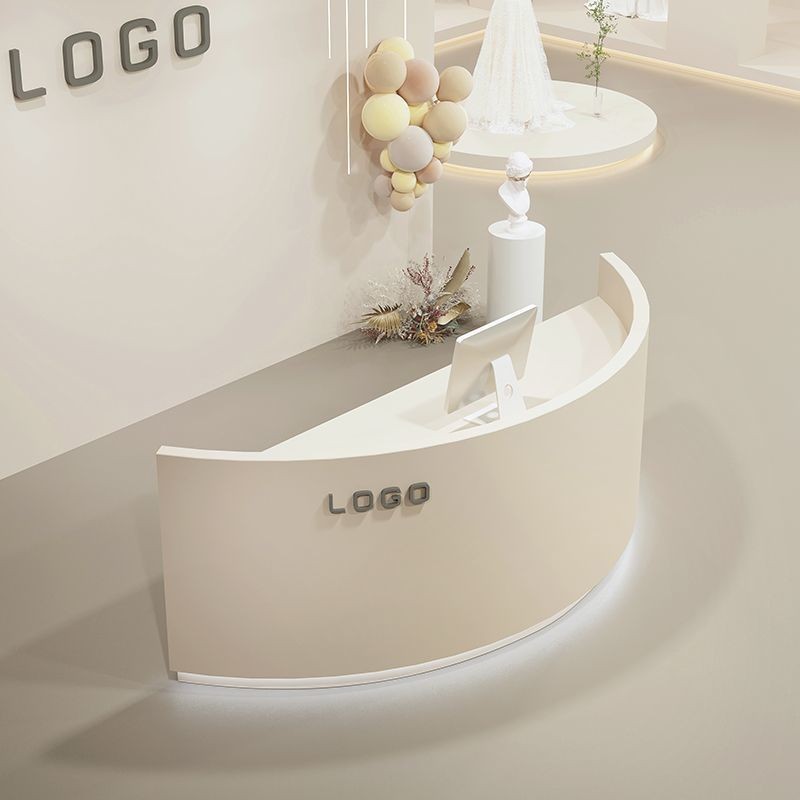 Light Luxury, Simple, Modern, Semicircular Curved Beauty Salon Bar ...