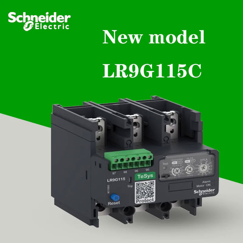 Schneider Electronic thermal overload relay, new model LR9G115C set ...