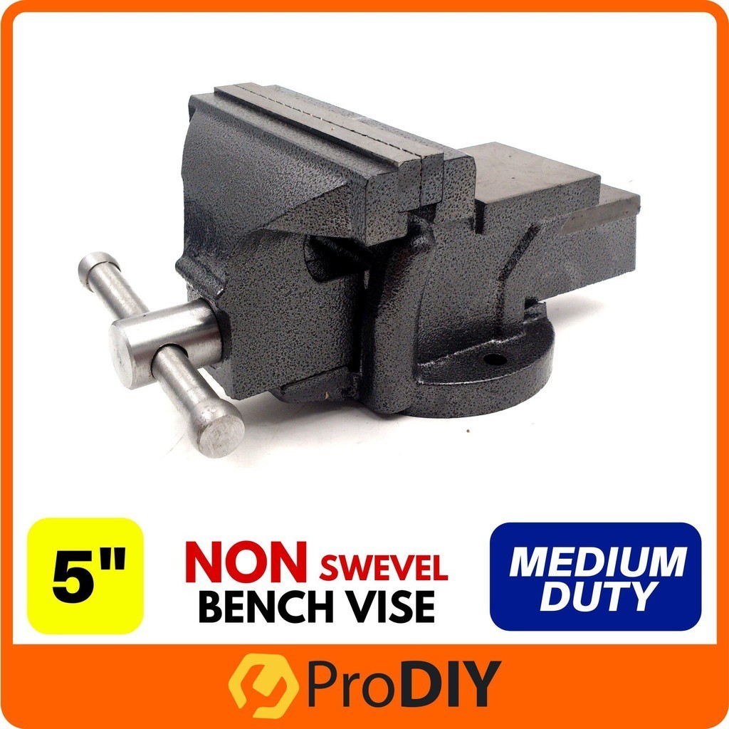 5" 14cm Max.Clamp Width Medium Duty Bench Vise / Vice (RANDOM COLOUR ...