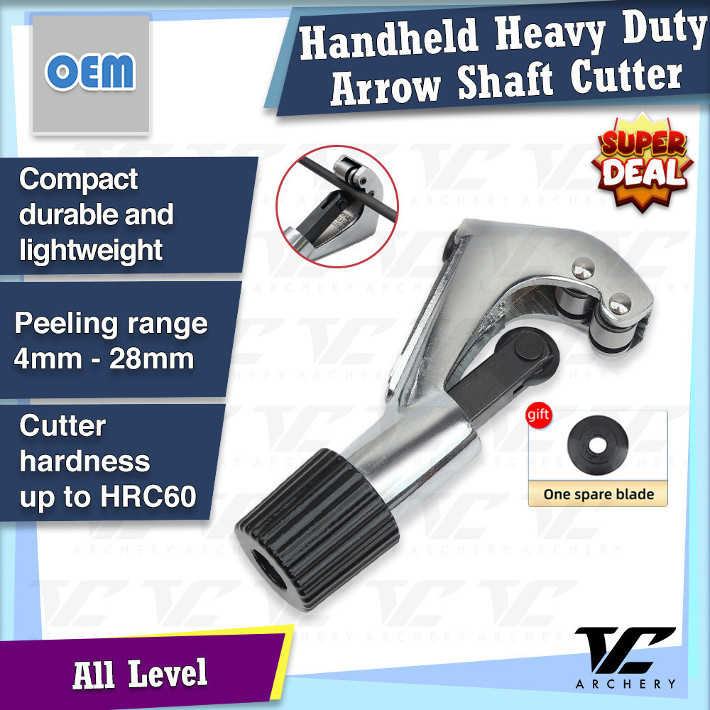 V Club Archery Handheld Heavy Duty Arrow Shaft Cutter - Peeling Range 4 ...