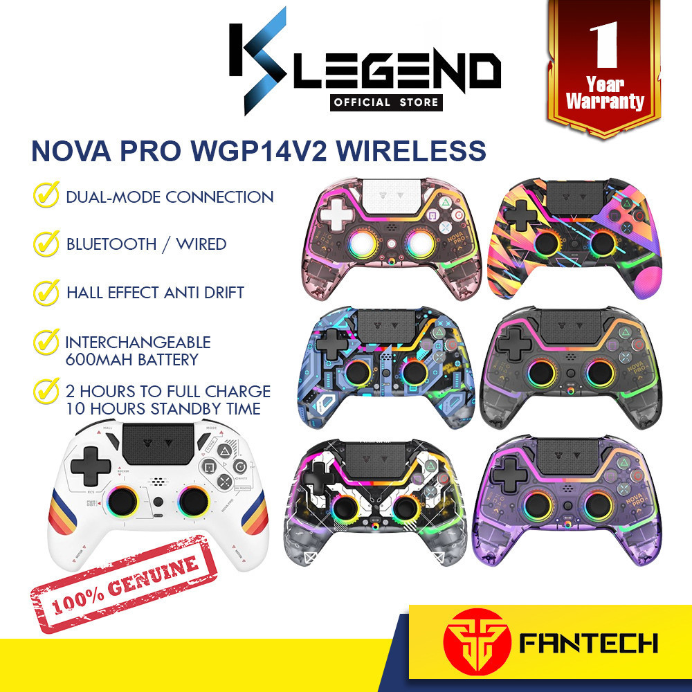 Fantech Gamepad Wireless Controller NOVA WGP14 /Fantech Nova Pro ...