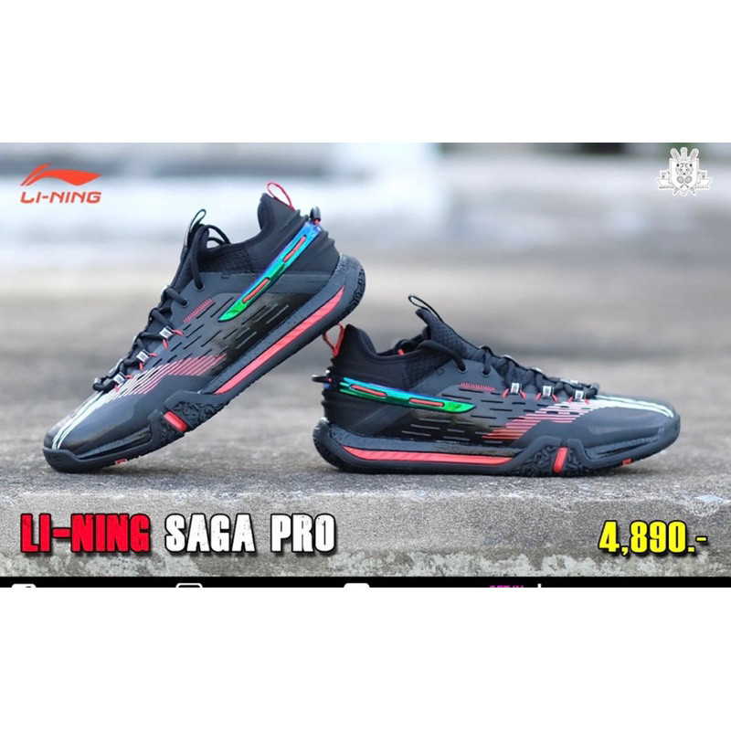 Li-ning Badminton Shoe Saga Pro 2022(Black Knight) | Shopee Malaysia