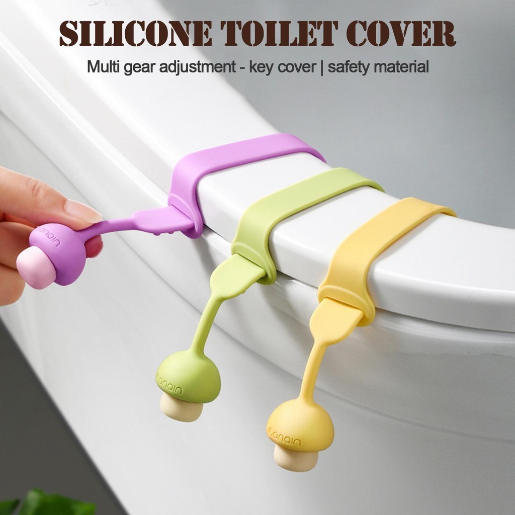 Toilet Lid Lifter Reusable Silicone Anti-slip Buckles Toilet Lifter ...