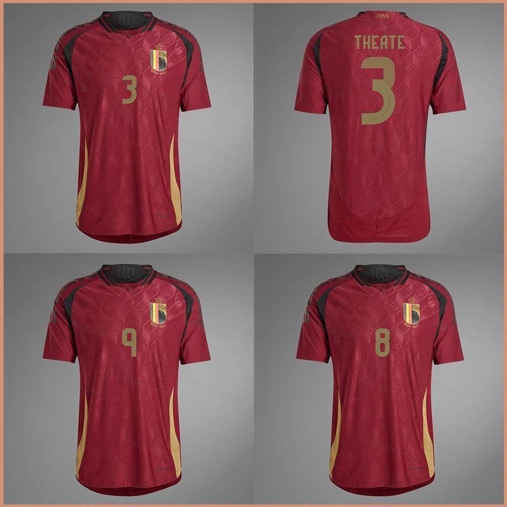 Newest 2024-2025 Belgium national home authentic Jersey Theate ...