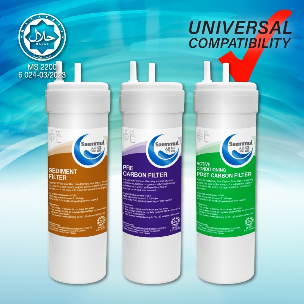 SAEMMUL 8”U TYPE MINERAL WATER FILTER SET COMPATIBLE FOR MAGIC TONG ...