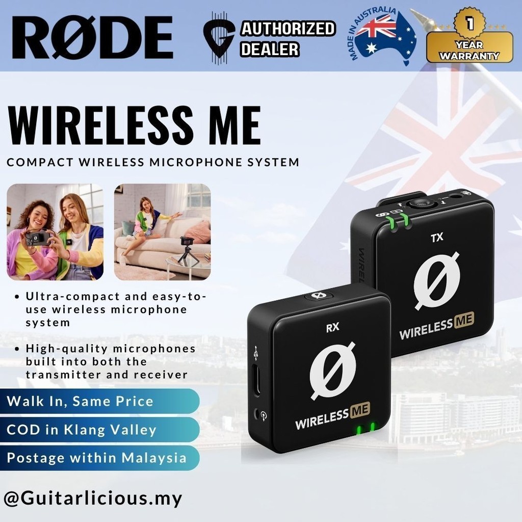 RODE Wireless ME Compact Wireless Microphone System for Interview, Vlog ...