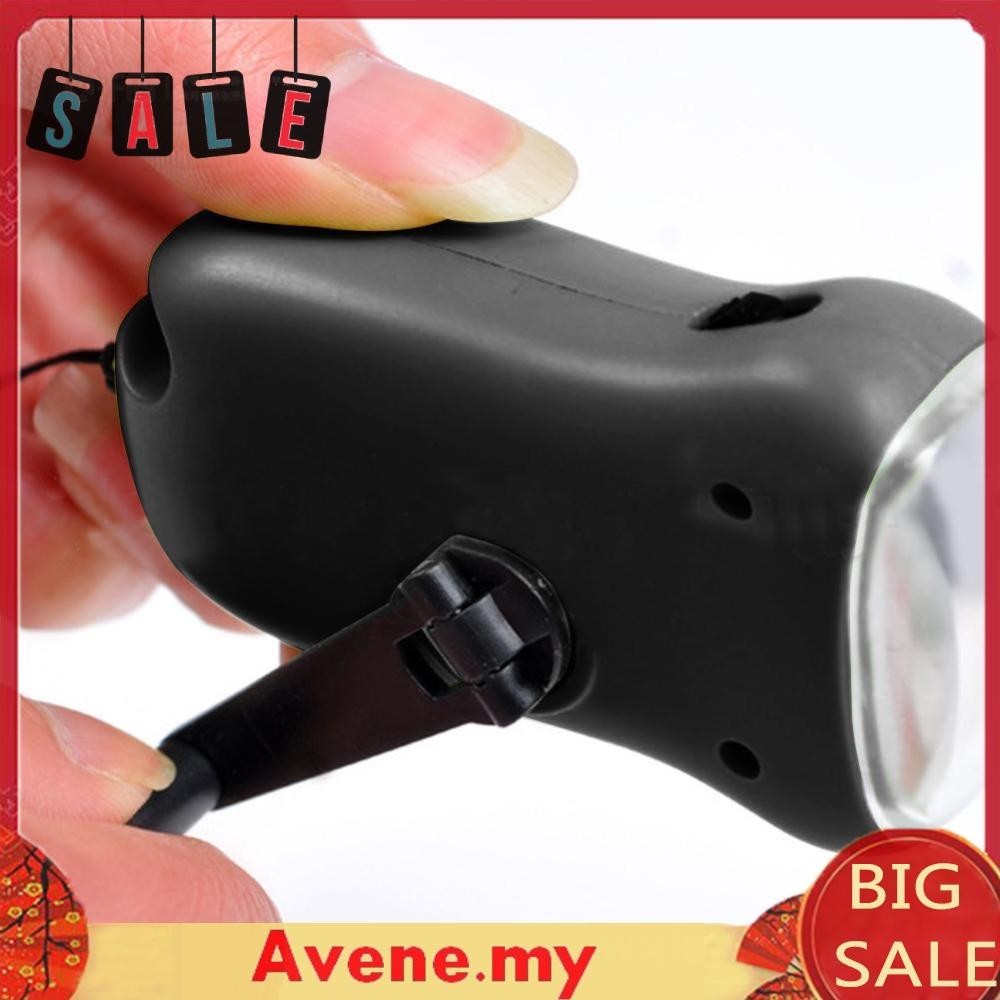 Hand Crank Solar Dynamo Torch Light Lamp Outdoor Travel Emergency LED ...