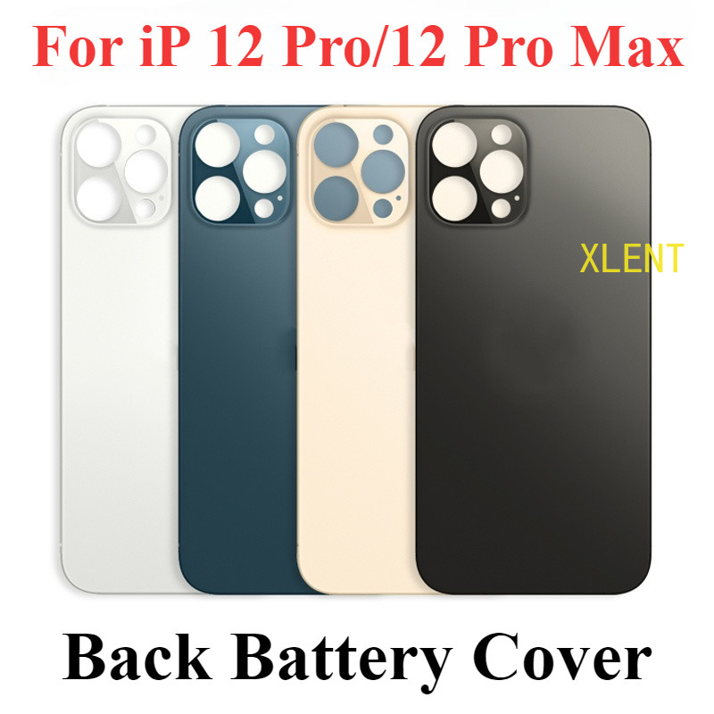 Big Hole for Phone 12 Pro Back Glass Battery Cover Rear Door Housing ...