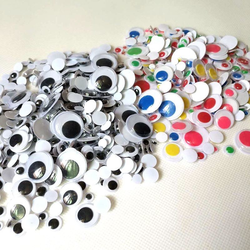 Children Handmade DIY Making Materials Toys Black White Plastic Movable ...