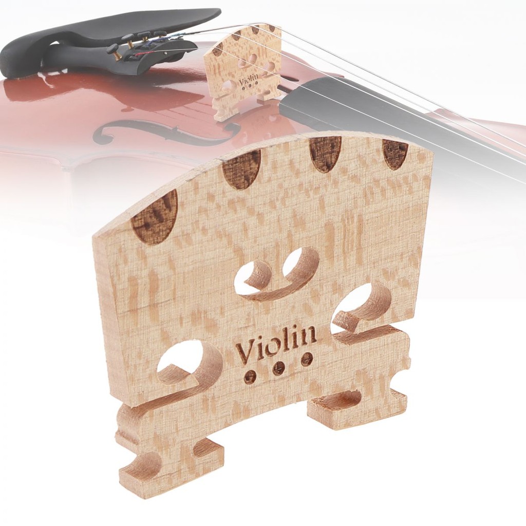 4/4 Full Size Maple Violin Bridge Hard Maple Fiddle Bridge with String ...