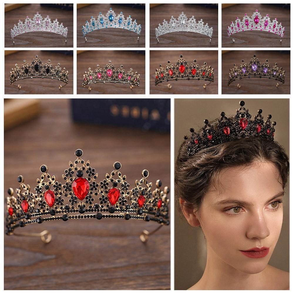 Retro And Elegant Bride Big Crown Baroque Style European Dress Elegant ...