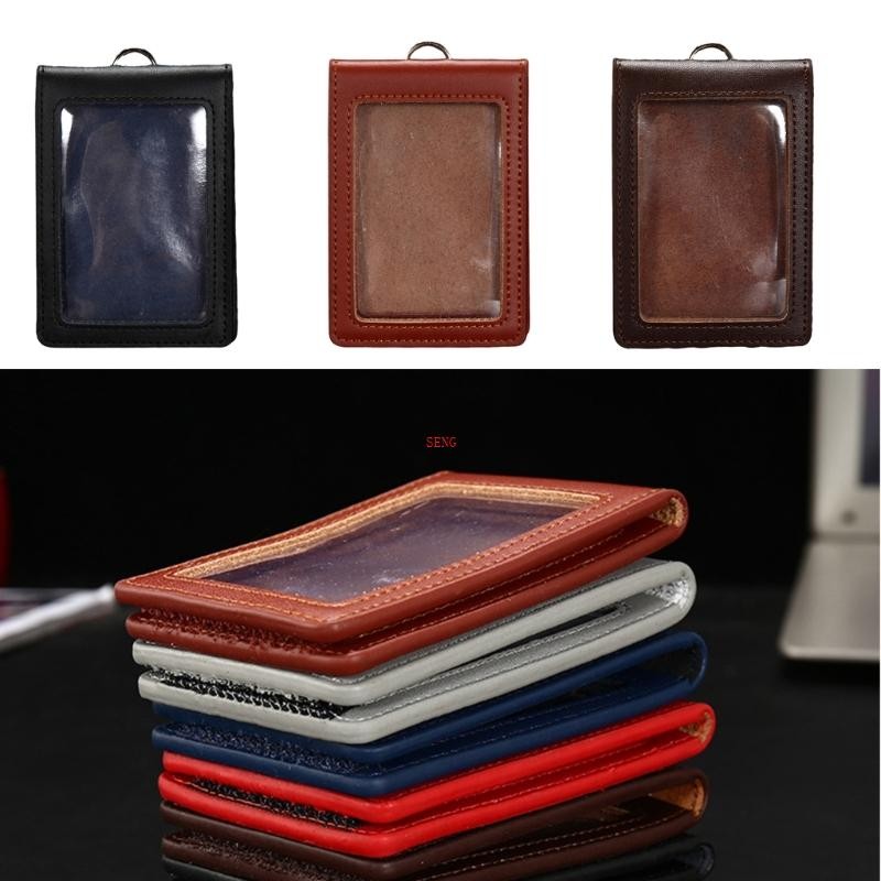 seng Leathers Card Case Sleeve IDs Badge Card Holder Business Card ...