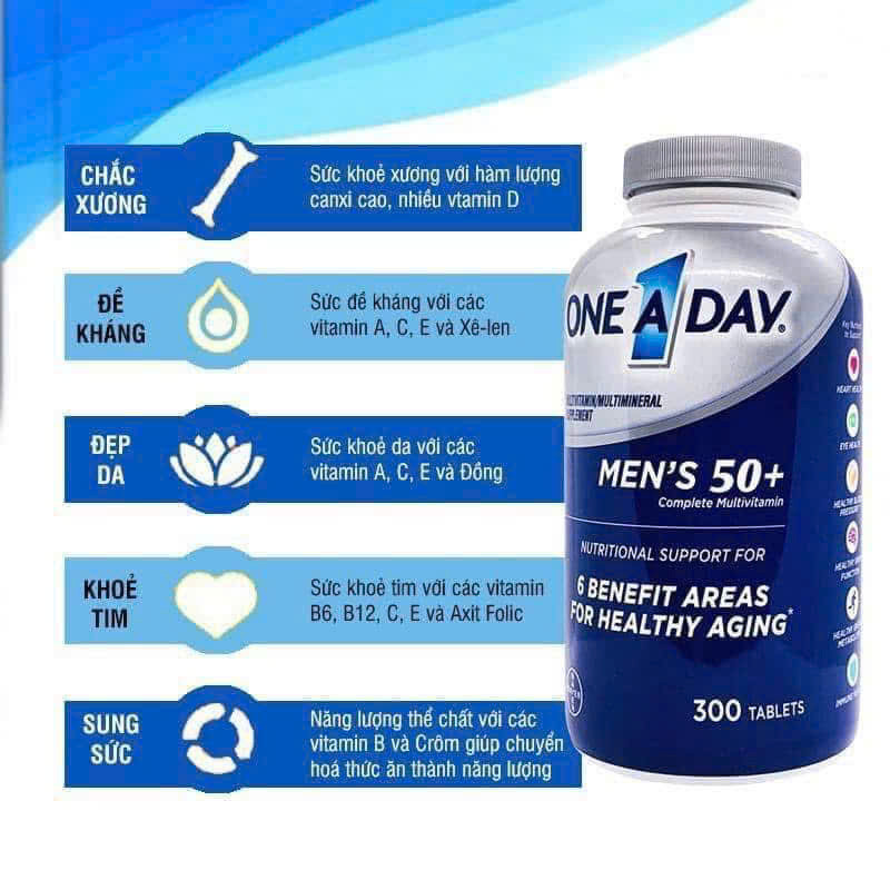 GENUINE COMMITMENT One A Day Men's Multivitamin 50+300 MULTI-VITAMIN ...