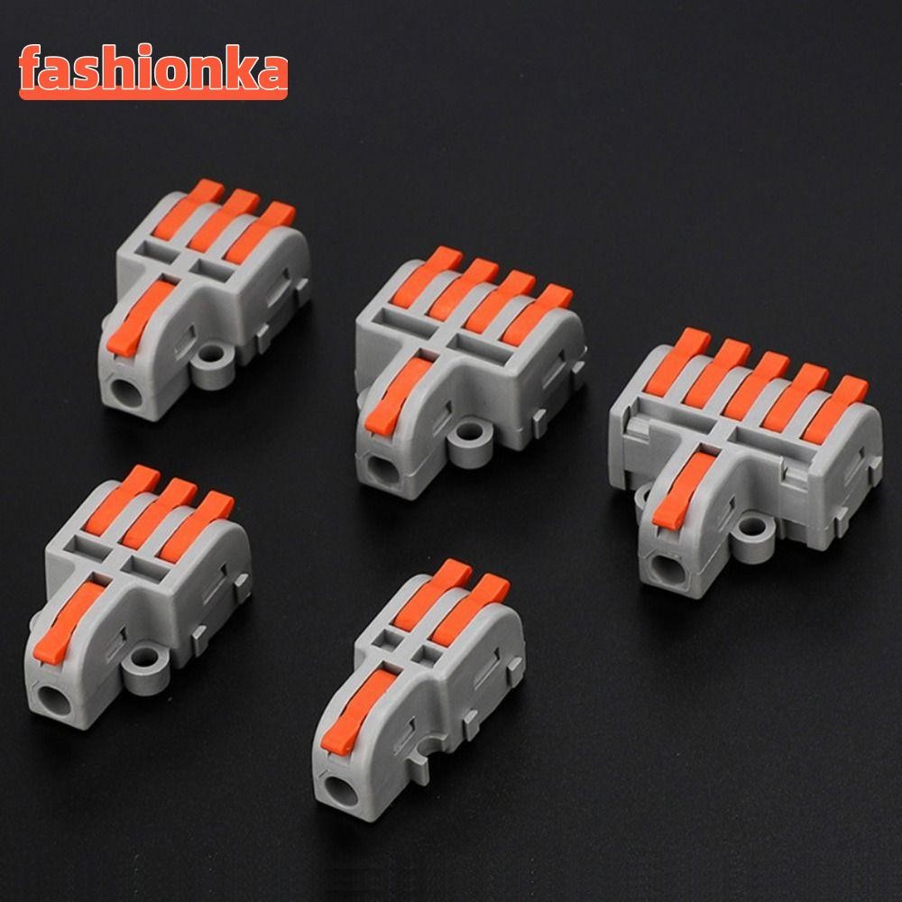 FASHIONKA Wire Connector, Compact Universal Quick Terminal Block, Quick Electrical Cable Splice ...