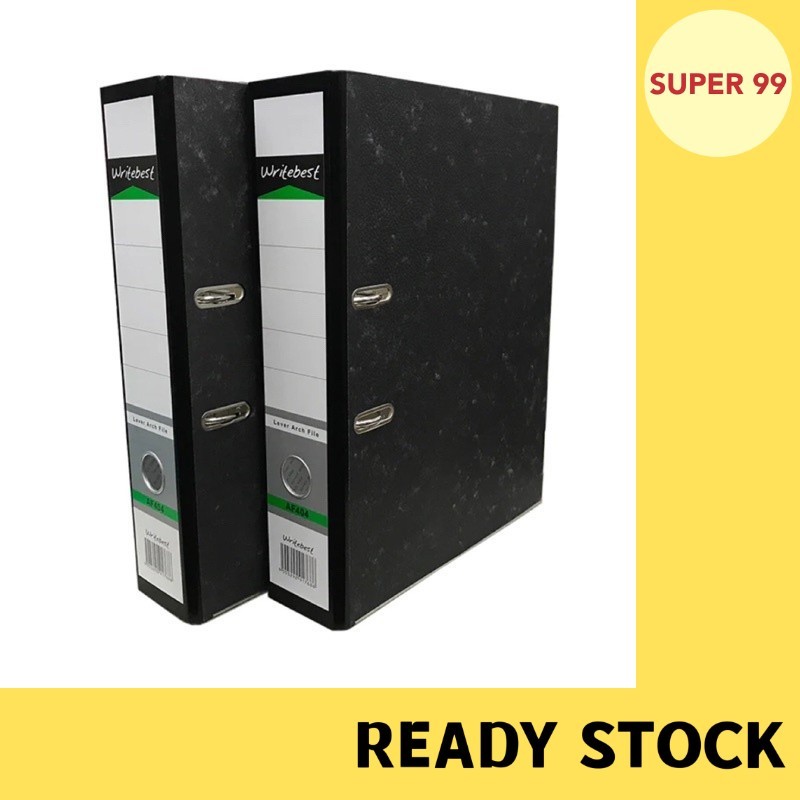 WRITEBEST Lever Arch File / Ring File + Index Divider / Fail Kulit ...