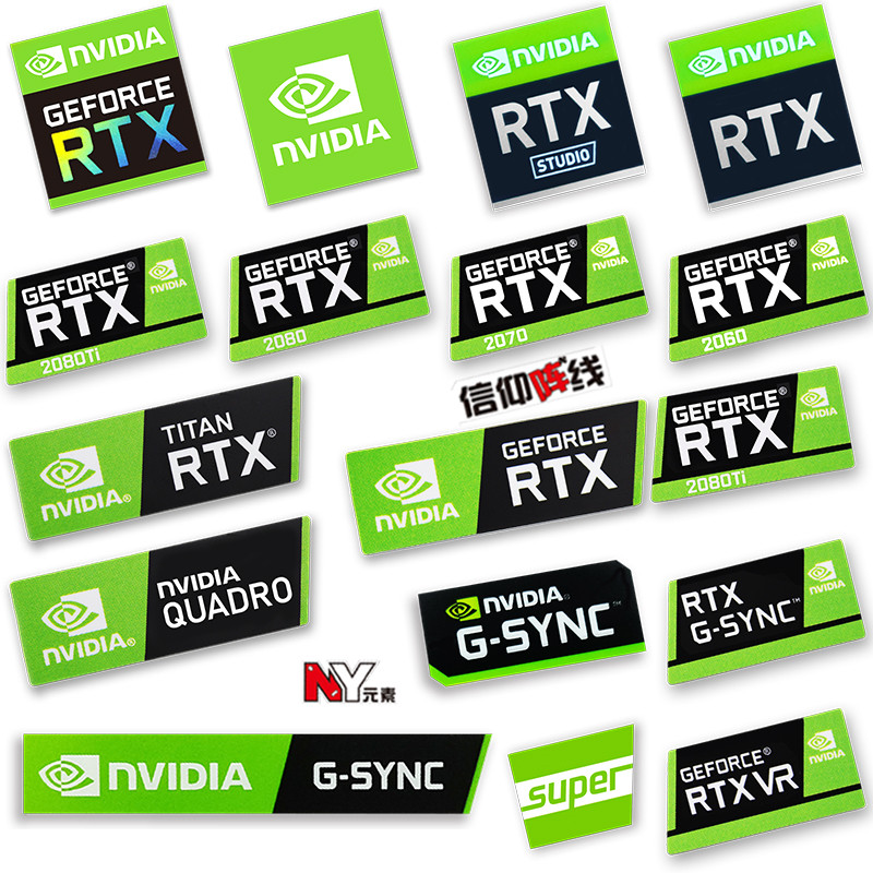 Sticker New Style Original RTX 2080TI 2070 2060 TITAN Desktop Sticker ...