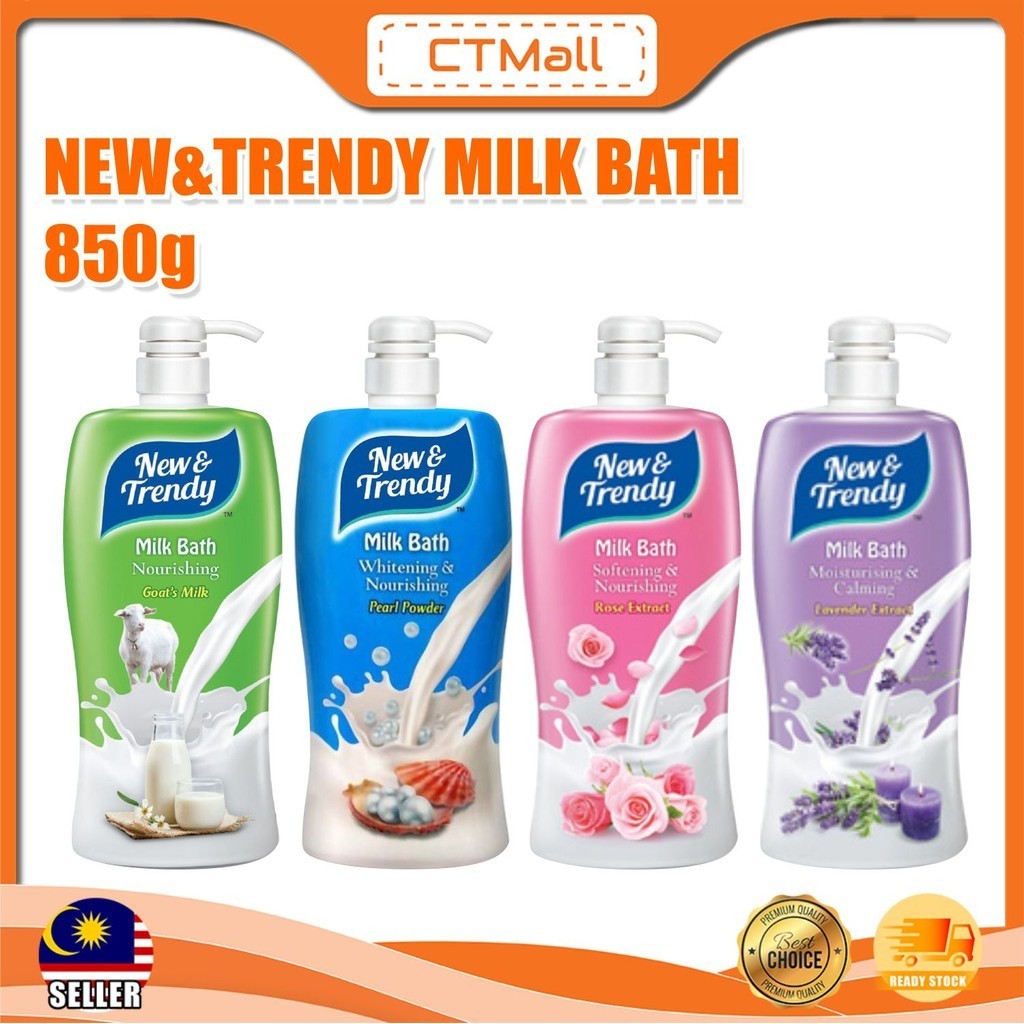 [FREE SHIPPING WEST M'SIA] 850g NEW&TRENDY Milk Bath 850g | Shopee Malaysia