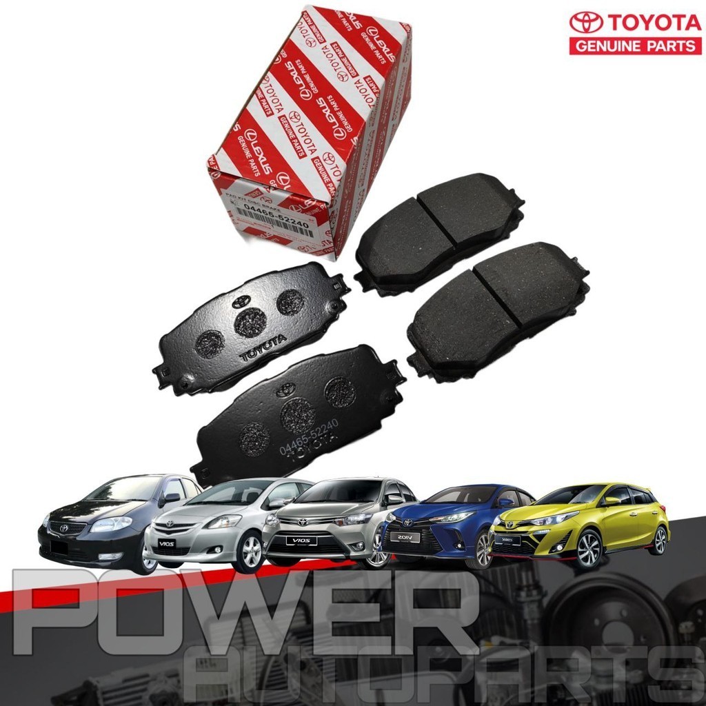 TOYOTA BRAKE PAD FRONT & REAR FOR YARIS VIOS NCP42 2002-2007 NCP93 2008 ...