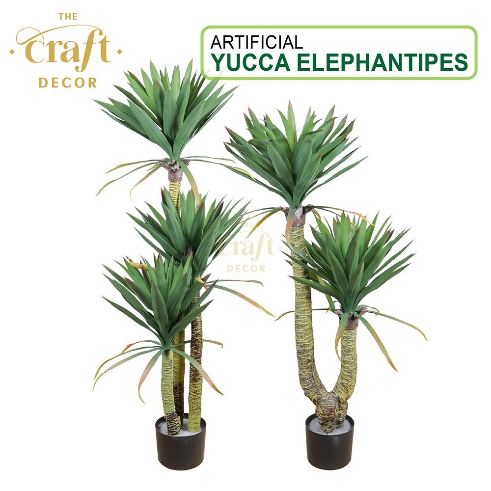 The Craft Decor 120cm-150cm Artificial Yucca Elephantipes Tree | Pokok ...
