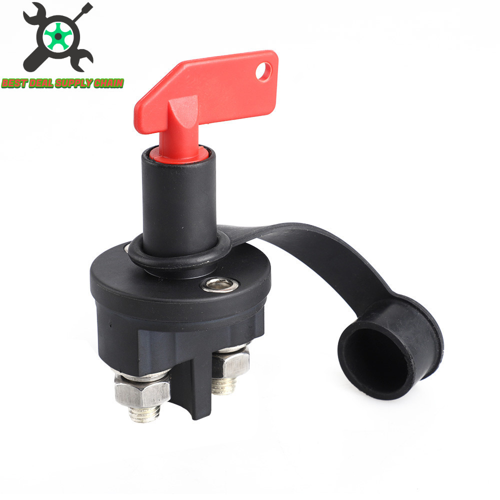 12V 24V Red Key Cut Off Battery Main Kill Switch Vehicle Car Modified ...