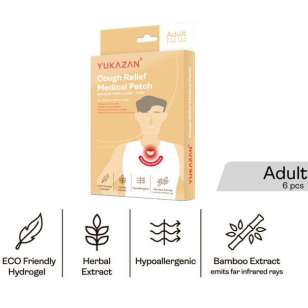 Yukazan Adult Cough Relief Medical Patch (6's) | Shopee Malaysia