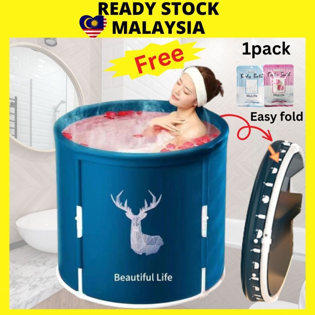 Foldable Bathtub Outdoor Bath Sauna Steam Bath Tab Mandi Baldi Mandi ...