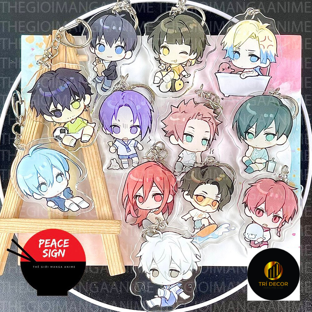 BLUE LOCK ver BABY ACTIVE keychain printed with kaiser nagi kurona ...