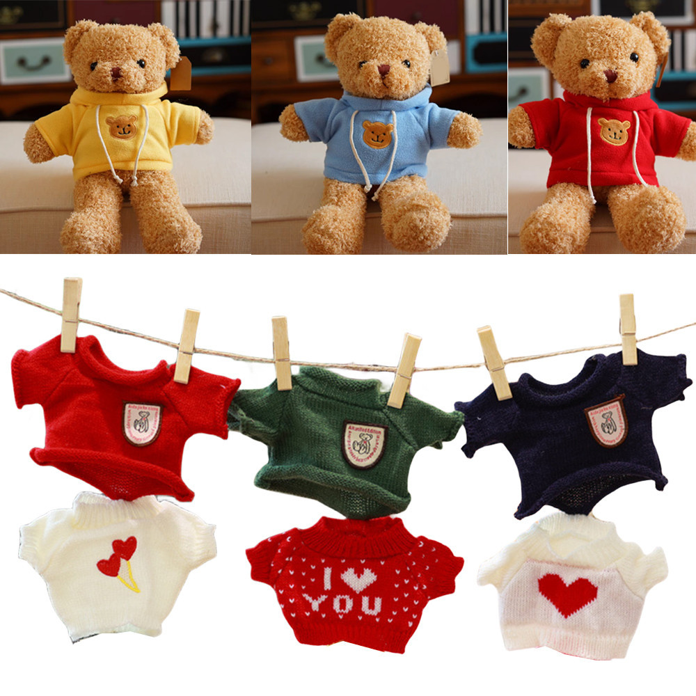 Plush Toy Clothes Hoodie Doll Sweater Bear Replaceable Soft Cute Mimi ...