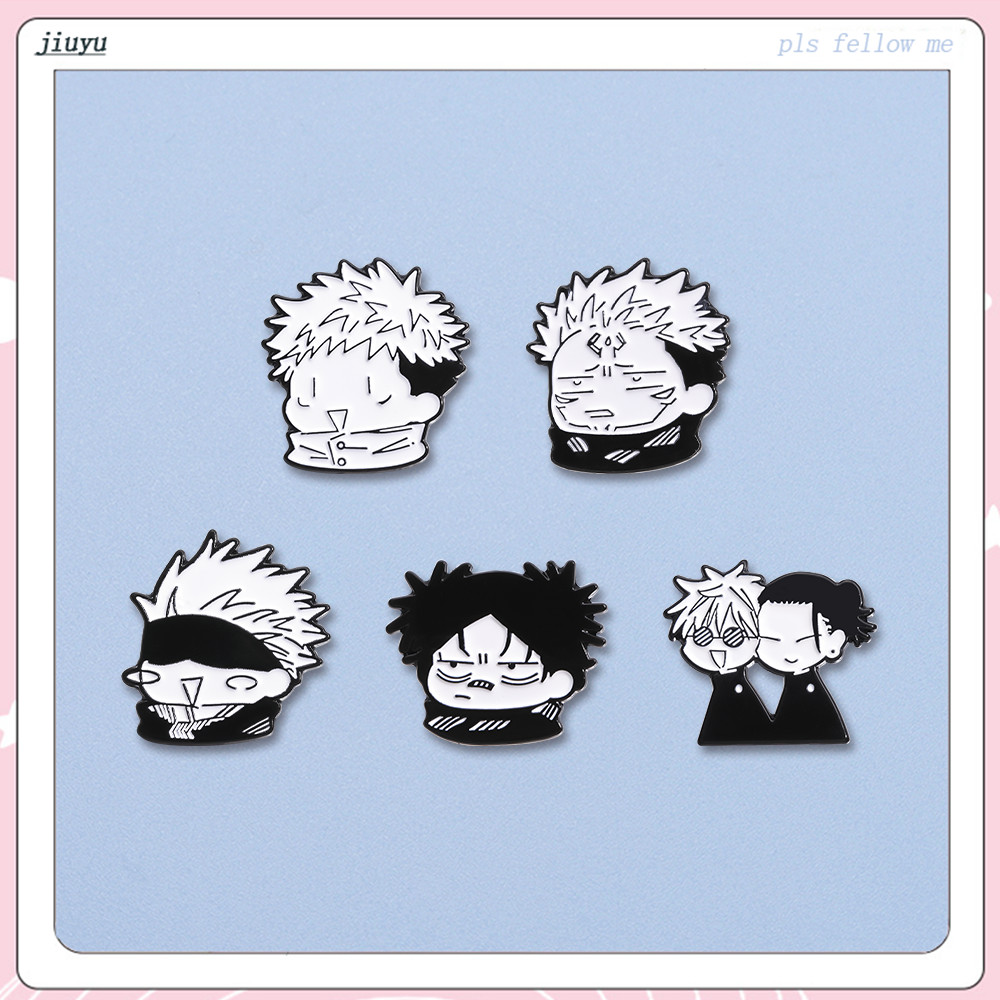 Jujutsu Kaisen Anime Figures Creativity Cool Enamel Pin Geto Suguru and ...