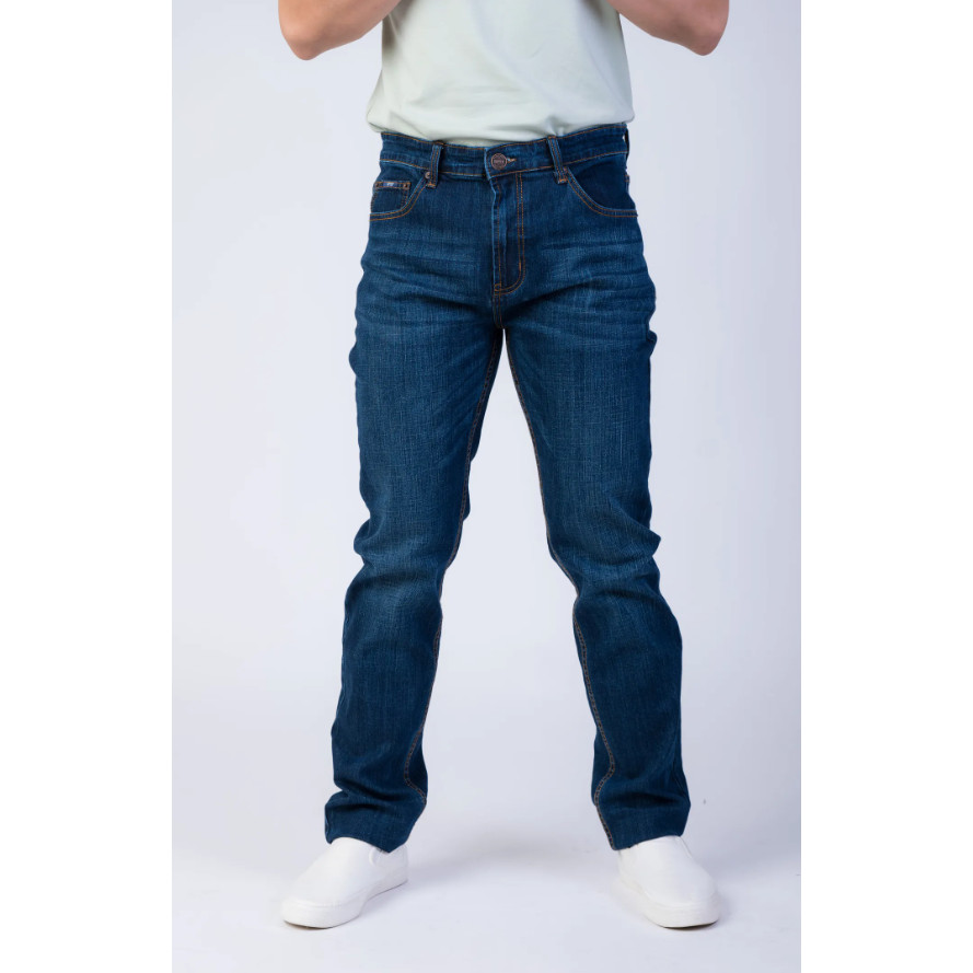 Dapper Men | Slim Fit Stretchable Long Pants Jeans Stone Blue - J35197S ...