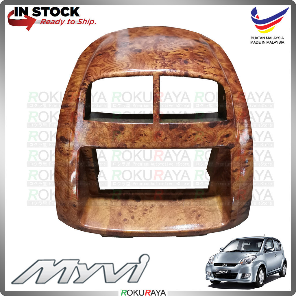 [WOOD WALNUT] Perodua Myvi Old Dashboard Panel Radio Kit Cover Audio ...