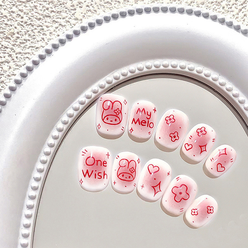 Pink Princess Funny Fake Nails for Kids K001 | Shopee Malaysia