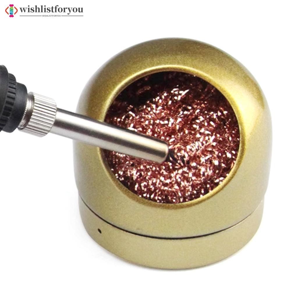 Wishlistforyou Copper Cleaning Ball Set with Stand for Soldering Iron ...